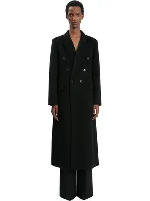 Victoria Beckham Double-breasted Overcoat - Black