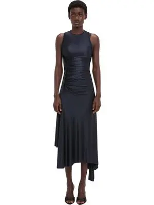 Victoria Beckham Victoria Beckham Sylvie Midi Dress Navy