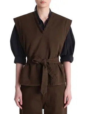 LEMAIRE Sleeveless Top - Cocoa