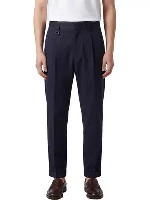 PAOLO PECORA Slim Fit Stretch Cotton Chino Trousers - Black