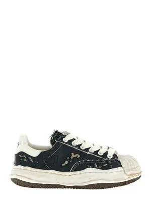 Mihara Yasuhiro Distressed Canvas Sneakers - Black