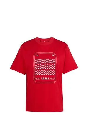 Adidas La Ola' Graphic T-shirt - Red