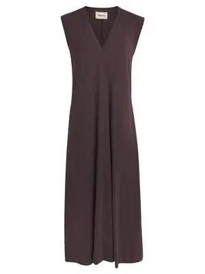 ME+EM Jersey A-line Maxi Dress - Brown
