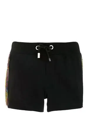 Philipp Plein Logo Drawstring Shorts - Black