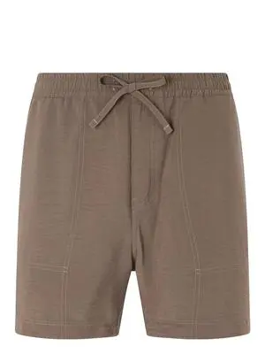 Nn07 Ryder 5971 Straight-leg Tencel™lyocell -blend Drawstring Shorts - Brown