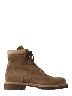 Officine Creative Boss 002" Suede Lace-up Boots - Brown