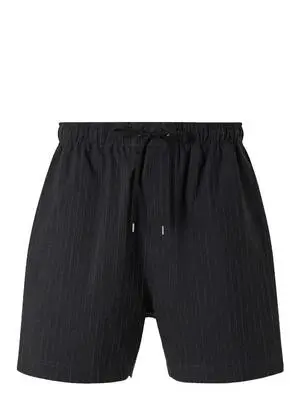 Studio Nicholson Starboard Wide-leg Drawstring Shorts - Black