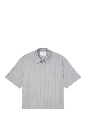 Studio Nicholson Sanko Striped Cotton-poplin Shirt - Gray