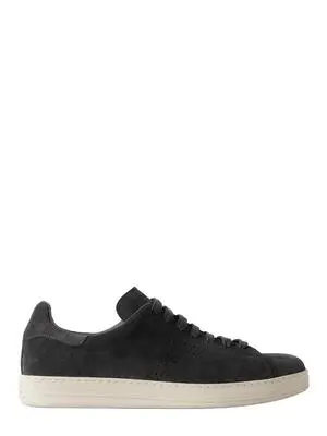 TOM FORD TOM FORD Warwick Perforated Suede Sneakers Gray