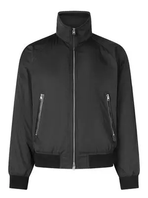 CORRIDOR Zip-up Bomber Jacket - Black