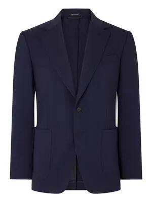 TOM FORD Atticus Wool-blend Blazer - Blue