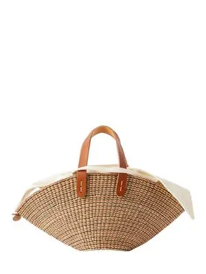 Muuñ Sophia Mini Raffia Tote - Brown