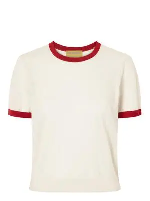 GUEST IN RESIDENCE Guest In Residence Airy Ringer Cashmere T-Shirt