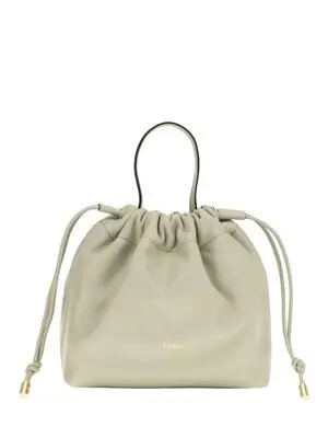 Chloé Icons Leather Chain Shoulder Bag Grey