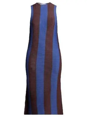 Sunnei Sleeveless Crewneck Midi Dress - Brown