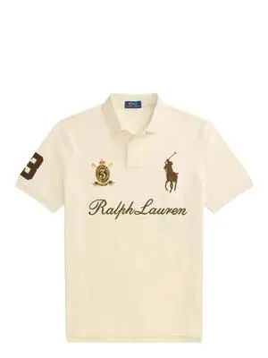 Polo Ralph Lauren Logo-embroidered Piqué Polo Shirt - Neutrals