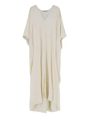 Alberta Ferretti Viscose Maxi Dress - Beige