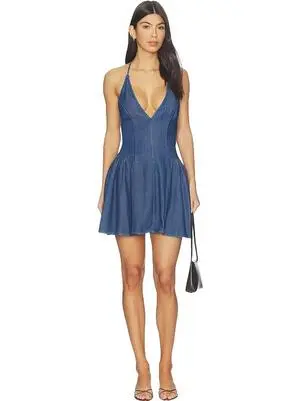 LOVERS AND FRIENDS Kennet Mini Dress - Blue
