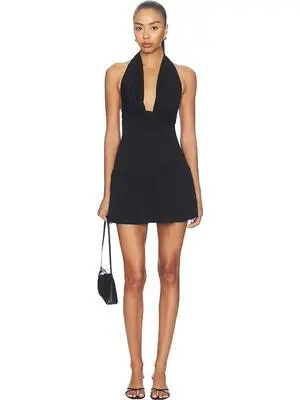 Frankies Bikinis Bowery Jersey Mini Dress - Black