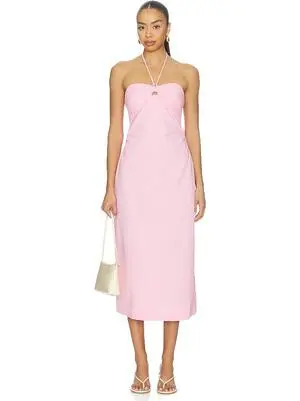 Minkpink Gaia Halter Midi Dress - Fuchsia