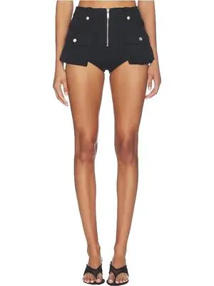 MARKGONG Cargo Fringe Micro Short - Black