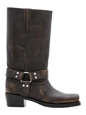 Paris Texas Paris Texas Roxy Brushed Boot Heel 45 Marrone