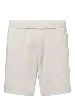 Paige Elijah Straight-leg Stretch-cotton Shorts - Shallow