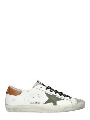 GOLDEN GOOSE Golden Goose Super Star Leather Trainers Rust Comb
