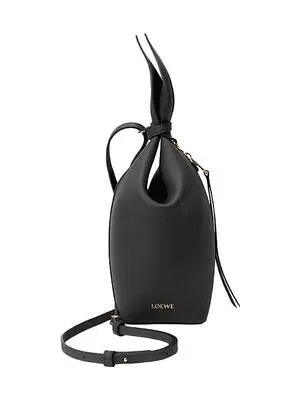 Loewe Leather Scarf Backpack - Black
