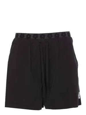 Kenzo Boke Flower Embroidered Drawstring Shorts - Black