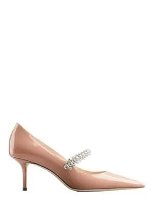 JIMMY CHOO Bing Pump 65 Embellished Patent Leather Mary Jane Heels - Multicolor