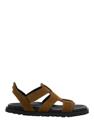 Whistles Freya Fisherman Suede Sandals - Tan