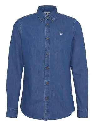 Barbour Logo Detail Denim Shirt - Chambray