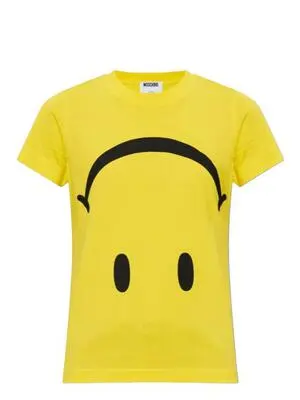 Moschino Smiley Print T-shirt - Yellow