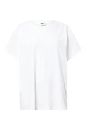 Khaite Winsley Crew Neck Cotton T-shirt - Chalk