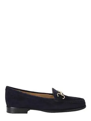 Carvela Suede Loafers With Horsebit Detail - Navy