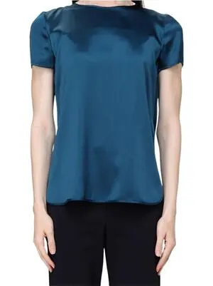 Max Mara Crew Neck T-shirt - Blue