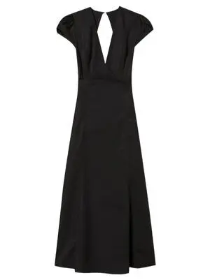 TWINSET V-neck Backless Maxi Dress - Black