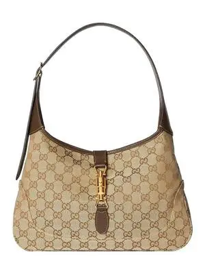Gucci Jackie 1961 Hobo Bag In Gg Supreme Canvas - Cream