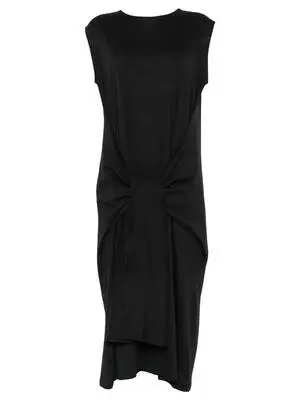TOTÊME TOTEME Black Knotted Detail Day Dress