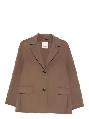 Max Mara Virgin Wool Blazer - Brown