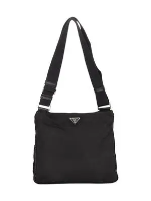 Prada Nylon Messenger Bag - Black