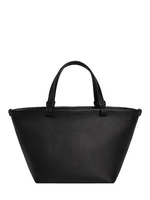 Vince Marin Mini Leather Tote - Black