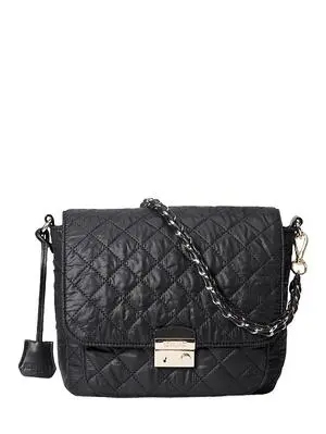 Mz Wallace Crosby Medium Lock Crossbody - Black
