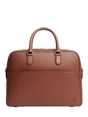 CARL FRIEDRIK Dunloe Briefcase - Chestnut