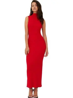 ROTATE BY BIRGER CHRISTENSEN High Neck Sleeveless Maxi Dress - Multicolor