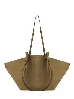 Yuzefi Large Mochi Bag In Suede - Multicolor