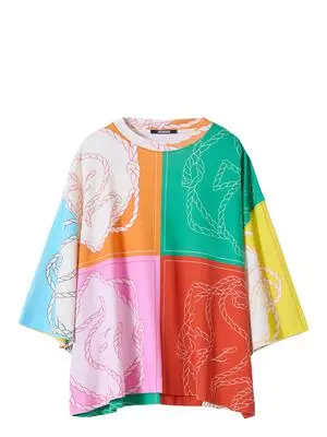 Jacquemus Le T-shirt Hippocampe Print Cotton T-shirt - Multicolor