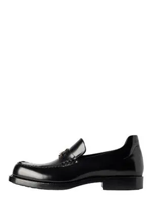 Balenciaga Leather Loafers - Black