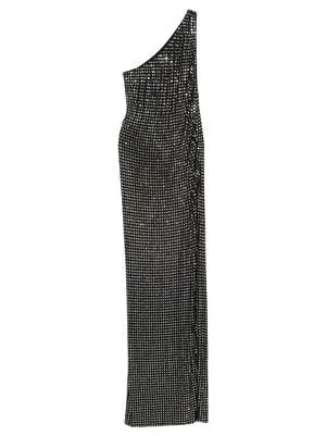 Gucci One-shoulder Crystal Embellished Evening Dress - Black